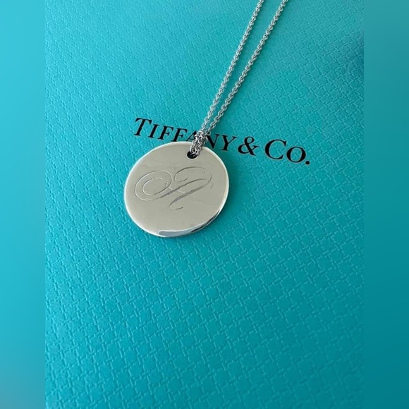 Jewelry | Tiffany Peretti Letter A Disc Necklace | Poshmark